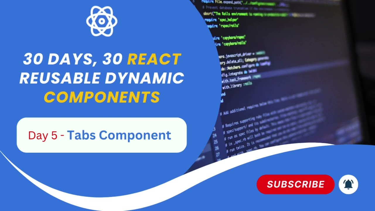 Create a Fully Dynamic & Reusable Tabs Component in React | Step-by-Step Guide with Demo