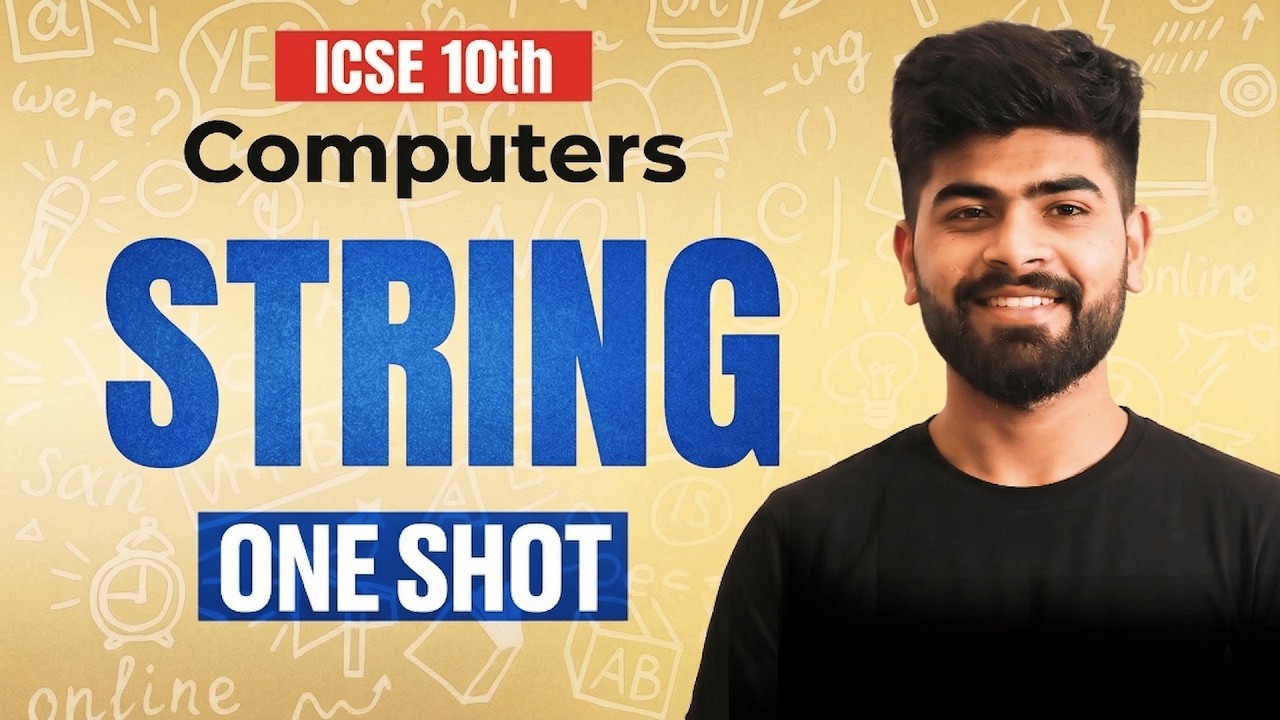 🔥 Strings in Java | ICSE Class 10 Computer Applications | ICSE Class 10th | ICSE 2027