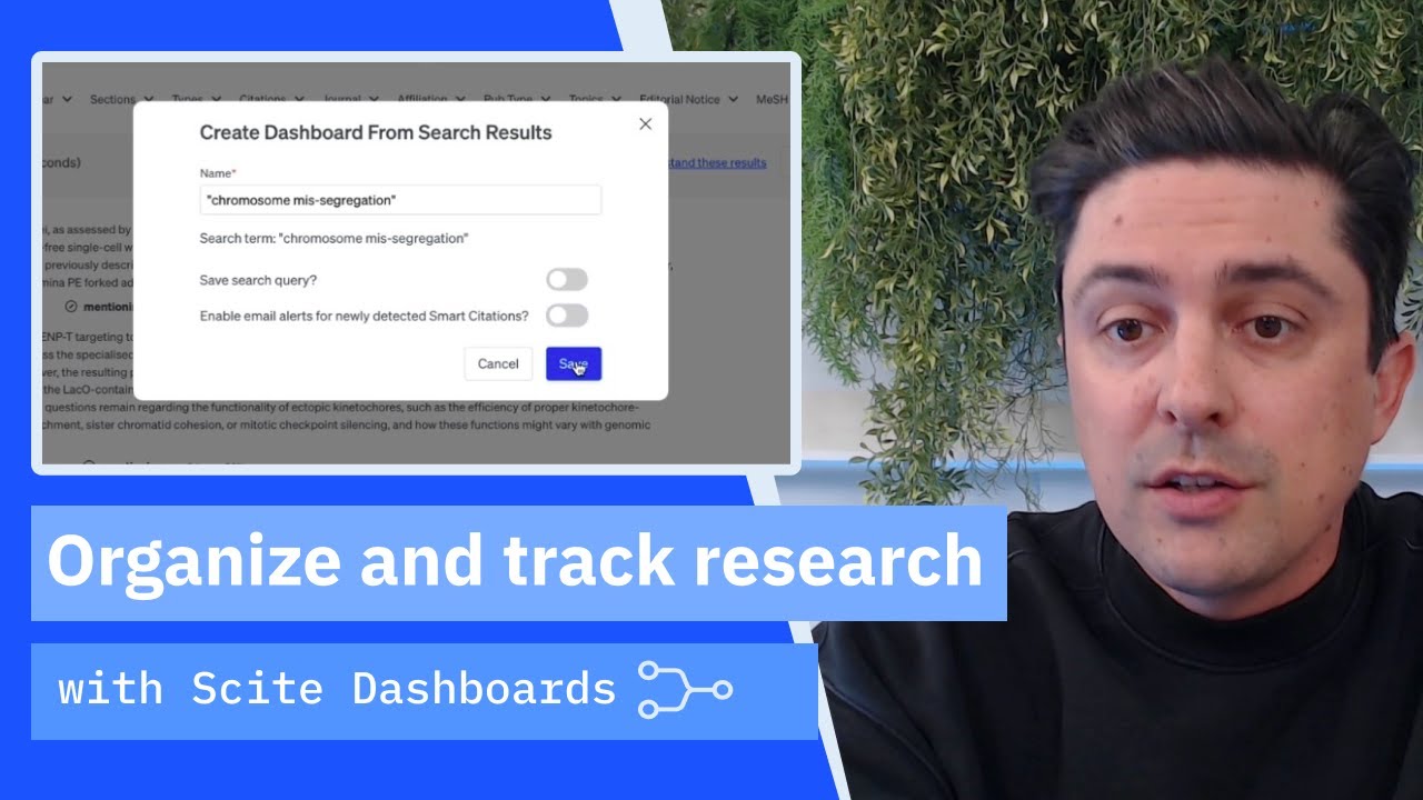 Scite Dashboards – organize and track research