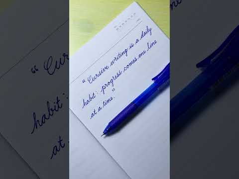 Cursive Writing Quote | Neat Cursive Handwriting | Cursive Letters | Cursive Handwriting Practice