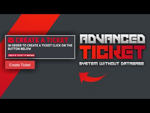 Advance Ticket System Without Database (Discord.js v14)