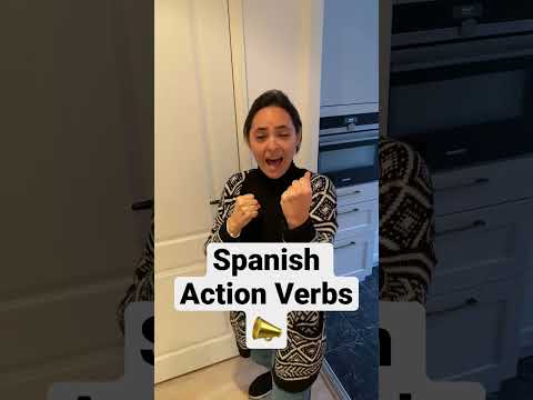 Action VERBS in Spanish. 4 Spanish verbs to learn and remember