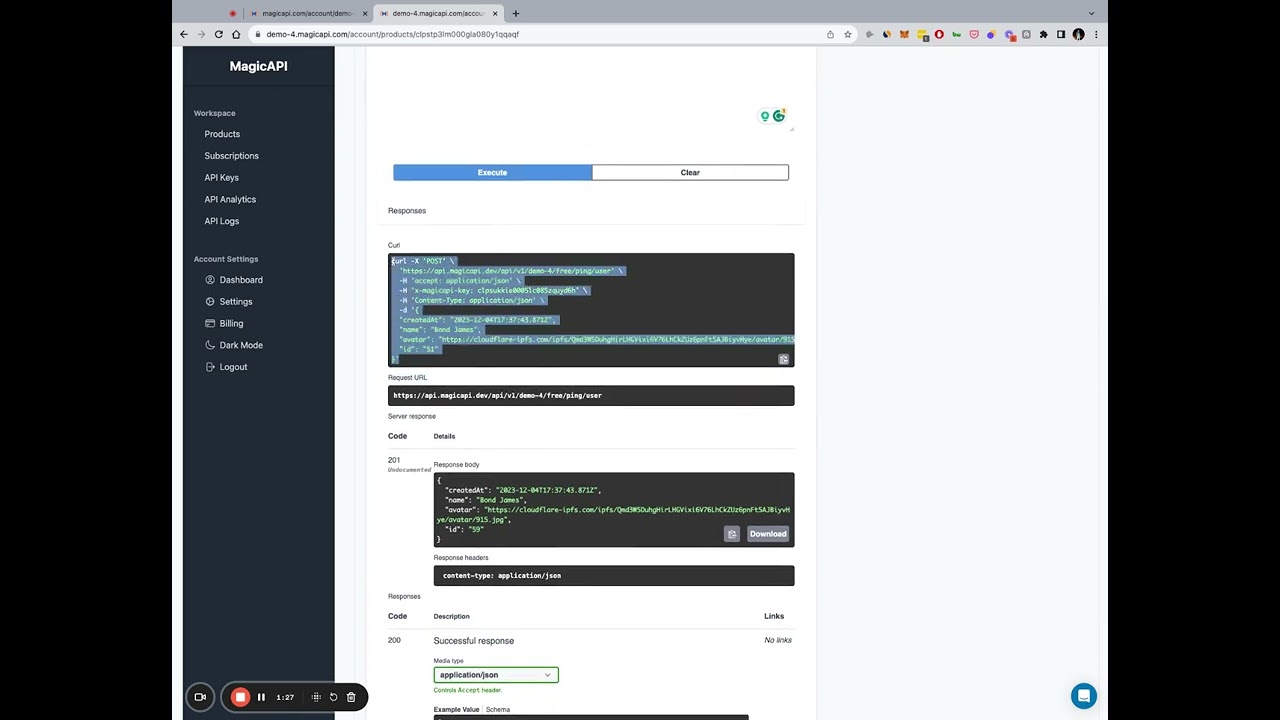 [Demo] MagicAPI.com: How to set up an API store and create Products