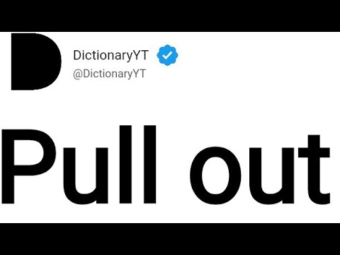 Pull out Meaning in English
