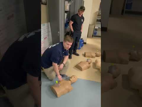 AHA CPR/BLS!#cpr #cprtraining #cprogramming #cprcertified #cprsaveslives #cprsenscience #emt