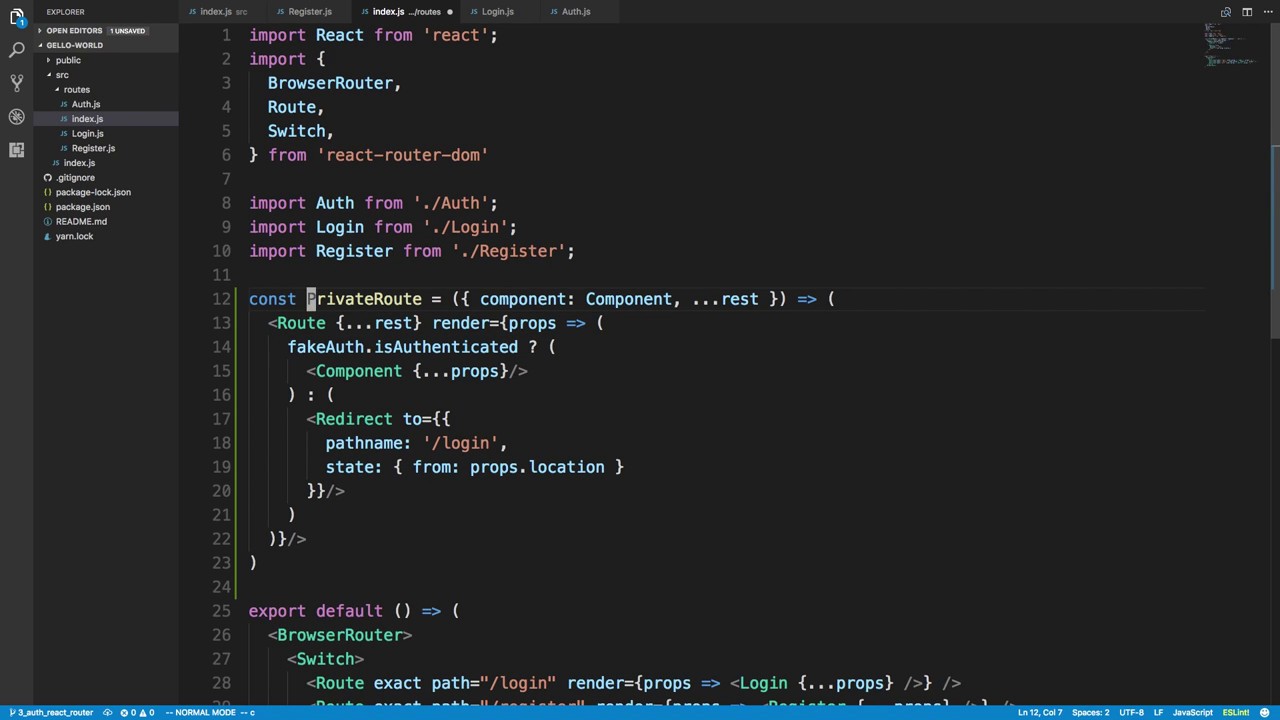React Client Side Authentication