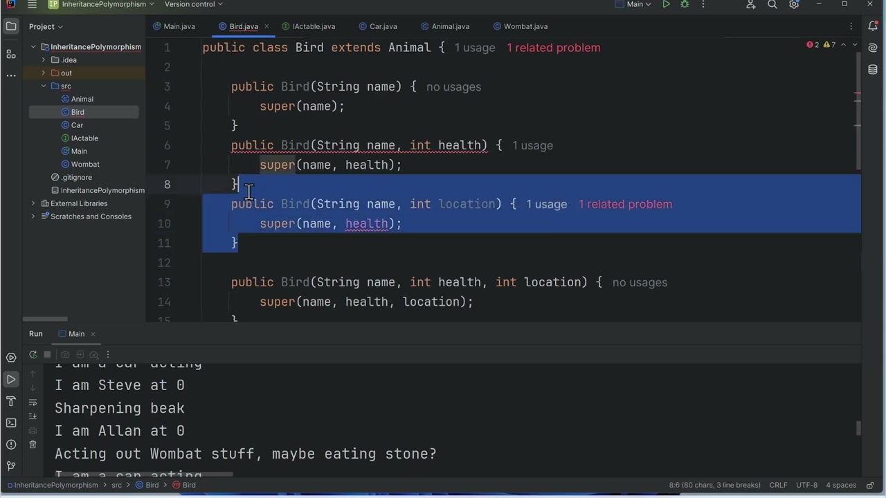 5 of 5 - Java OO Basics - Overloaded Methods