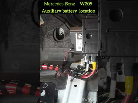 Mercedes-Benz W 205 auxiliary battery location #