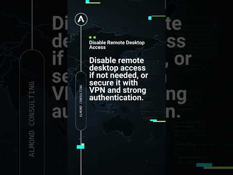 Cybersecurity Safety 101: Disable Remote Desktop Access #cyberprotection #cybersecurity