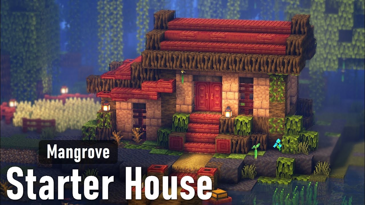 🏡Tutorial | Simple Mangrove Starter House | Minecraft - Minecraft Builders