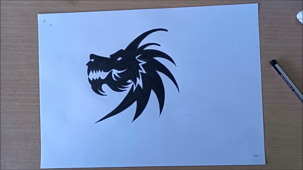 Dragon head tattoo designs