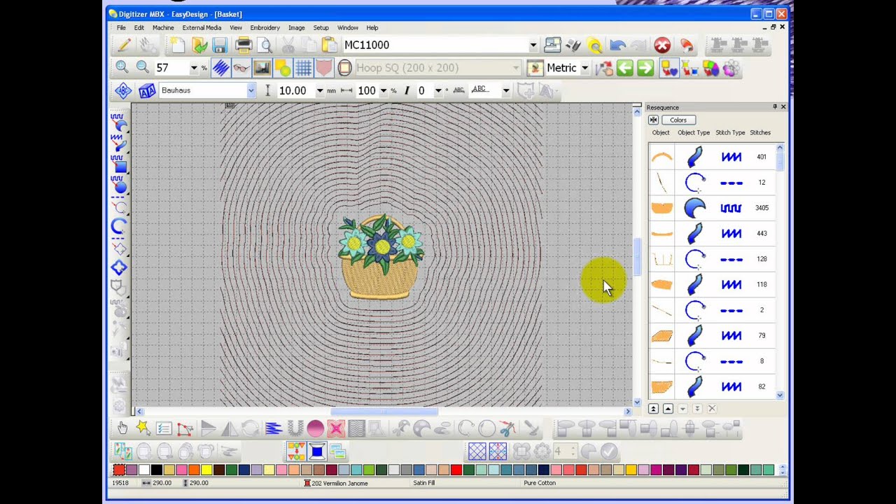 Digitizer MBX Tutorial - Ambience Quilting