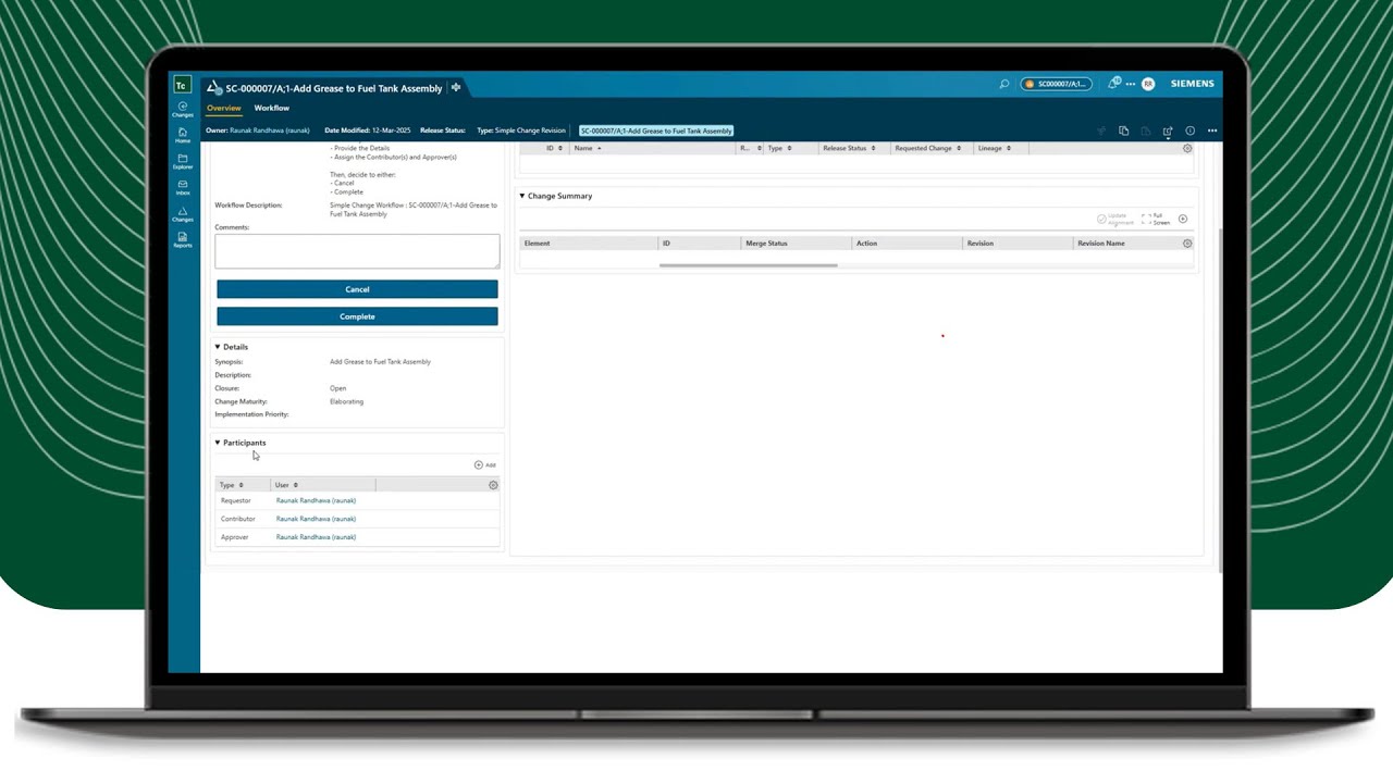 How to Manage Changes in Teamcenter? - Part 1 - Tutorial - PROLIM Tech Talk