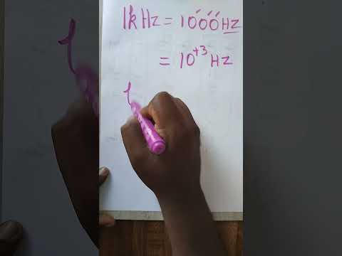 kilohertz to hertz, megahertz to hertz