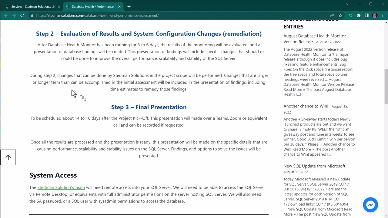 SQL Server Assessment   What do we do