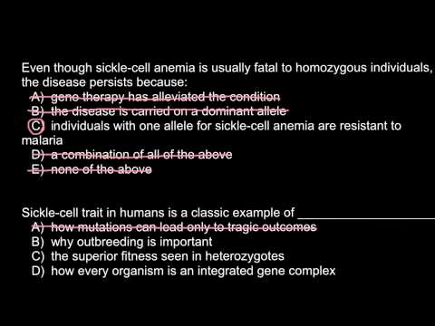 Genetics of sickle-cell anemia