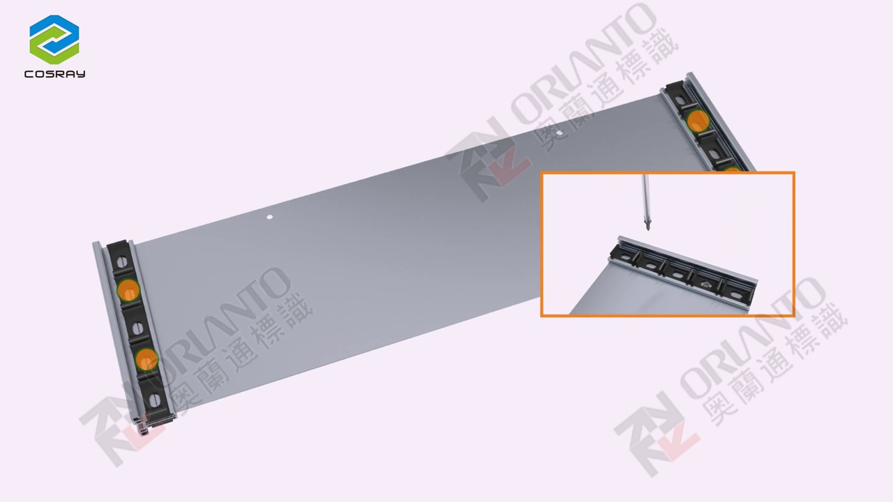 Suspending Sign Aluminium Edge