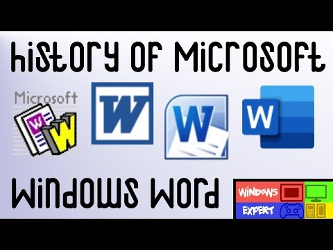 HISTORY OF MICROSOFT WINDOWS WORD (1989-2020)