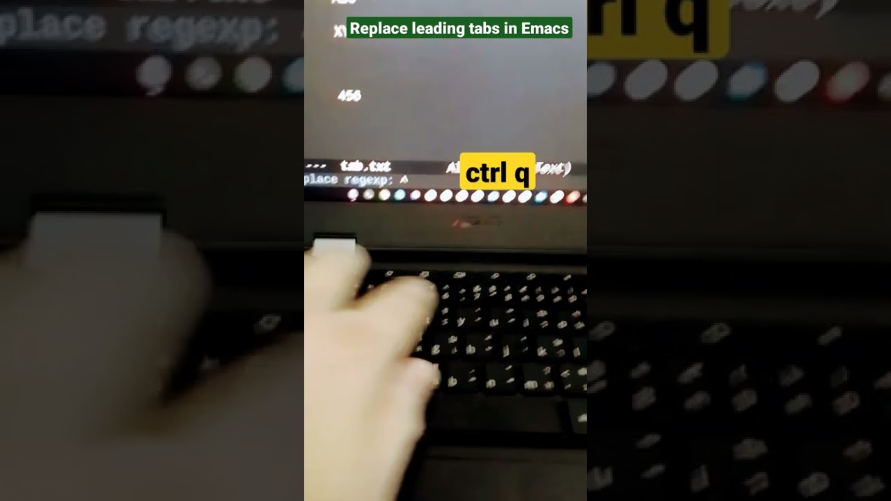 Replace leading tabs in Emacs