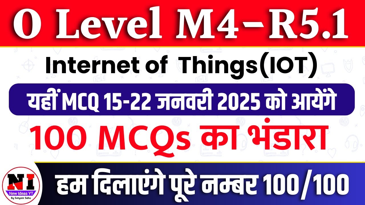 Mastering IoT: 100 Essential MCQs for O Level Exams | Galaxy.ai