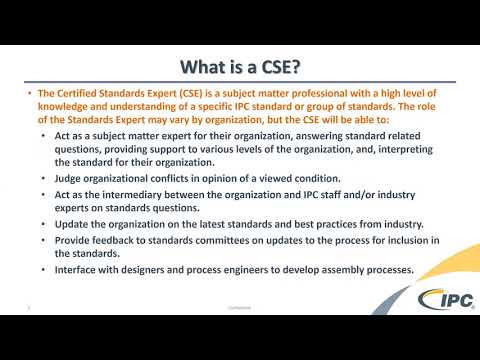 CSE Explained, an IPC Webinar
