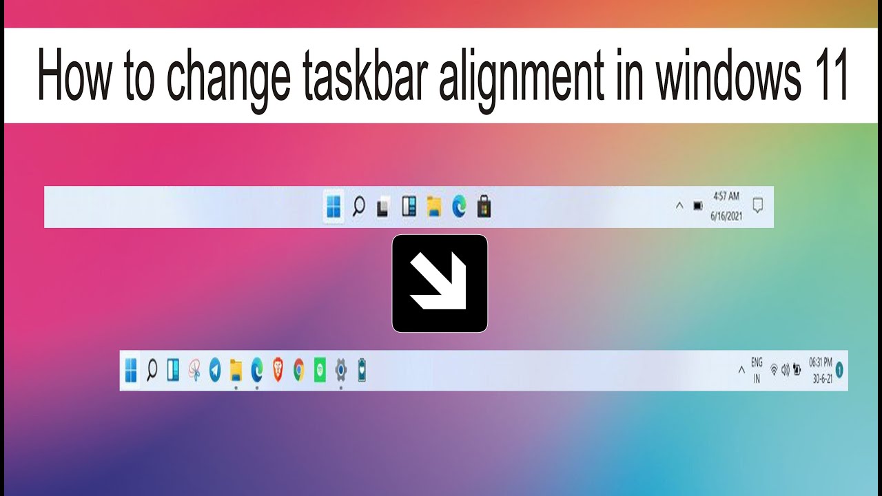 Customize Windows 11 Taskbar | Move, Resize Taskbar in Windows 11