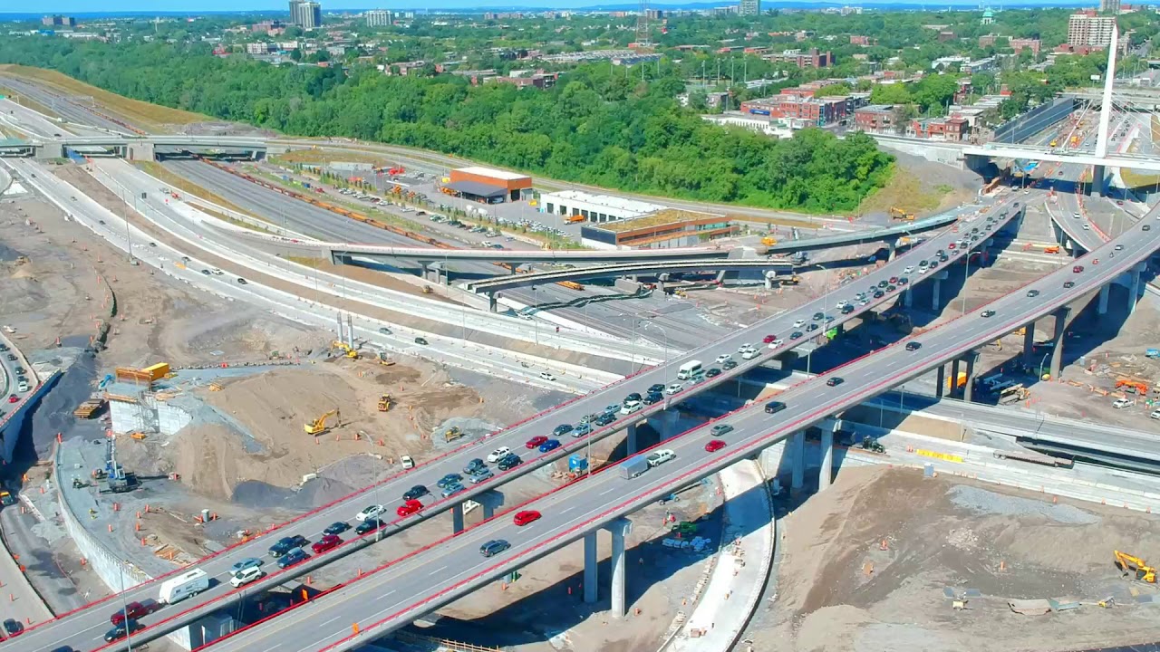 Turcot Interchange timelapse August 11 2019