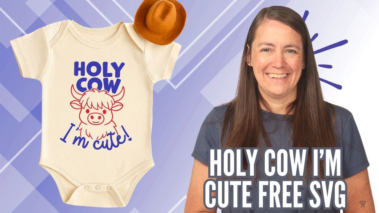 Make a Baby Onesie with Free Cow SVG