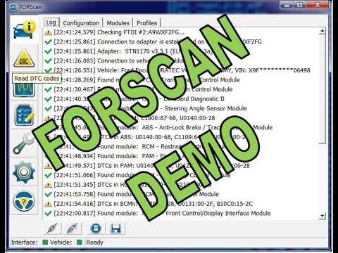 FORScan Software Demo on a Ford Ranger