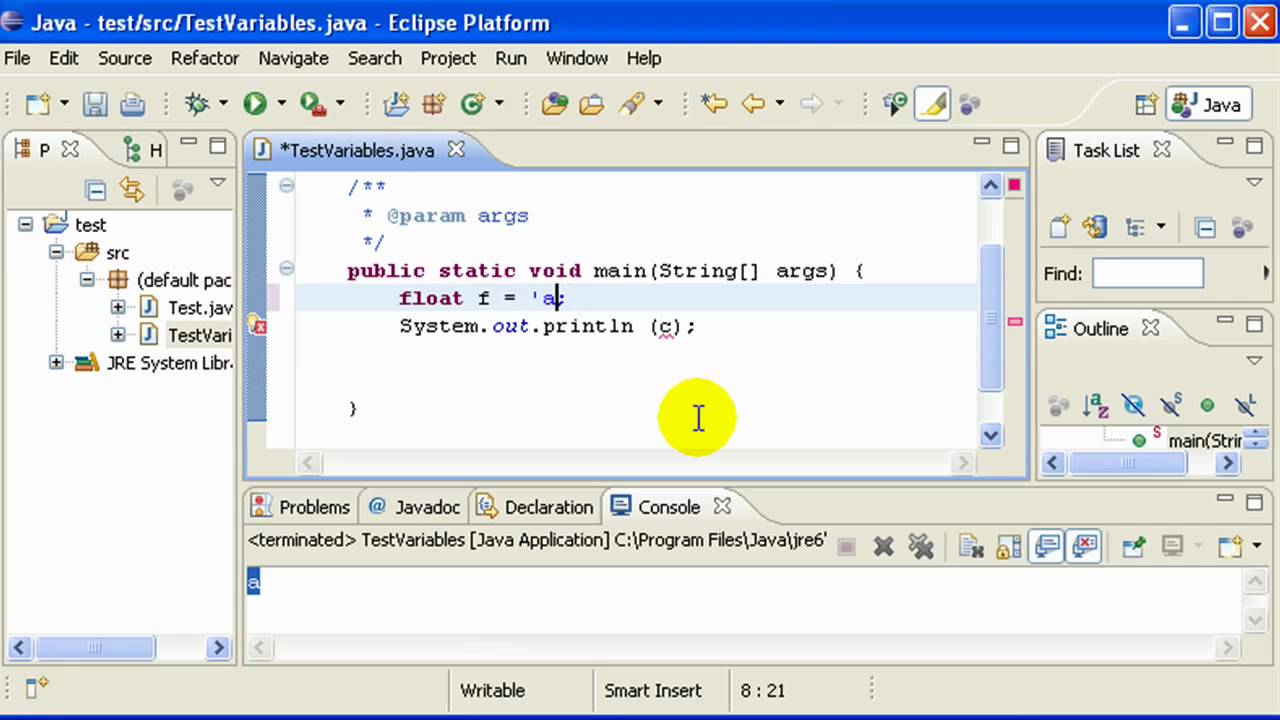 Java Tutorial #3 - Variables (Programs)