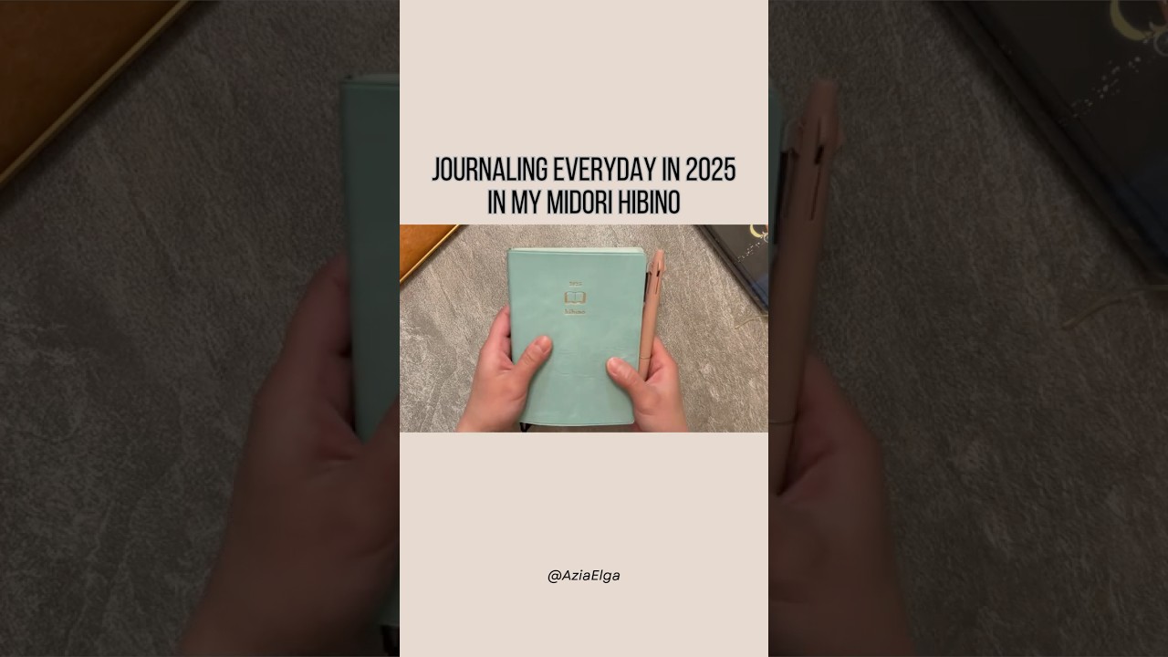 Journaling in my Midori Hibino!