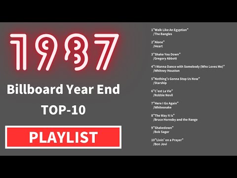 【1987】Billboard Year EndTop10 Greatest Hits Best Oldies Songs Of 1980s
