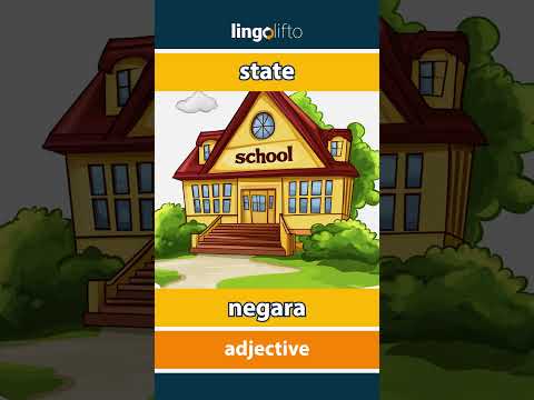🇬🇧🇮🇩 state - negara : learn English : ayo belajar bahasa Inggris : vocabulary builder