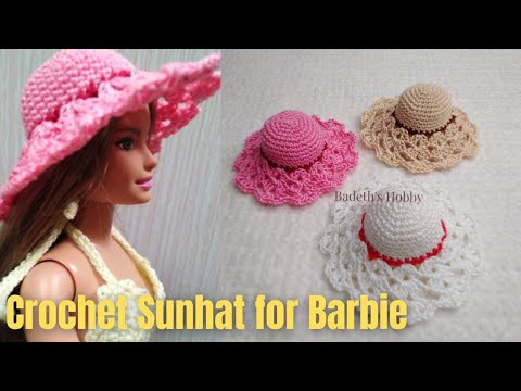 Crochet Sunhat for Barbie/Barbie Doll Accessories