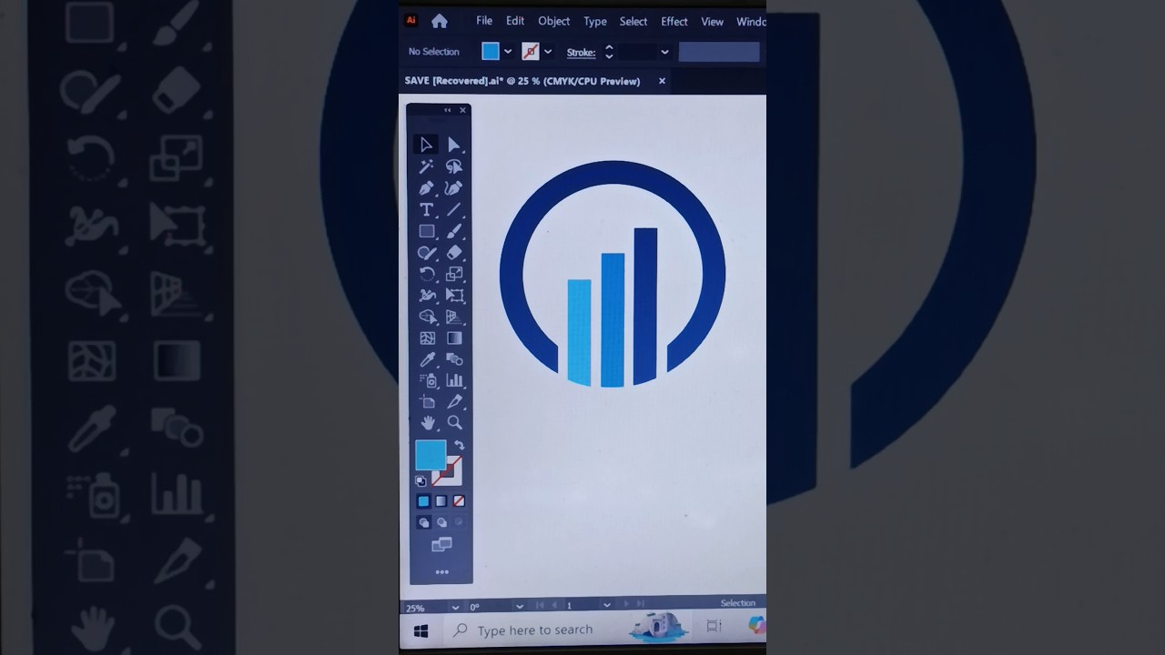 Business Finance Logo Design In Adobe Illustrator || #shorts #shortviral #logodesgin #finance