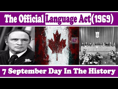 THE OFFICIAL LANGUAGE ACT (1969) ! | BTV Canada Official