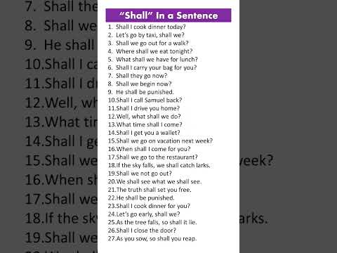 Shall in a sentence #englishpractice #grammar #vocabulary #learnenglish #spokenenglish #shorts
