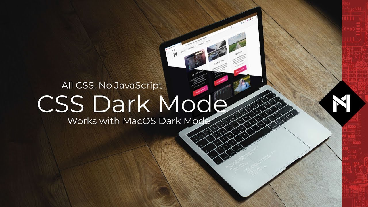 CSS Dark Mode: All CSS, No JavaScript, Works with MacOS & iOS Dark Mode