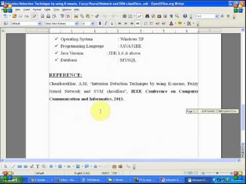 Intrusion Detection Technique by using K means, Fuzzy -2013 PASS IEEE Project