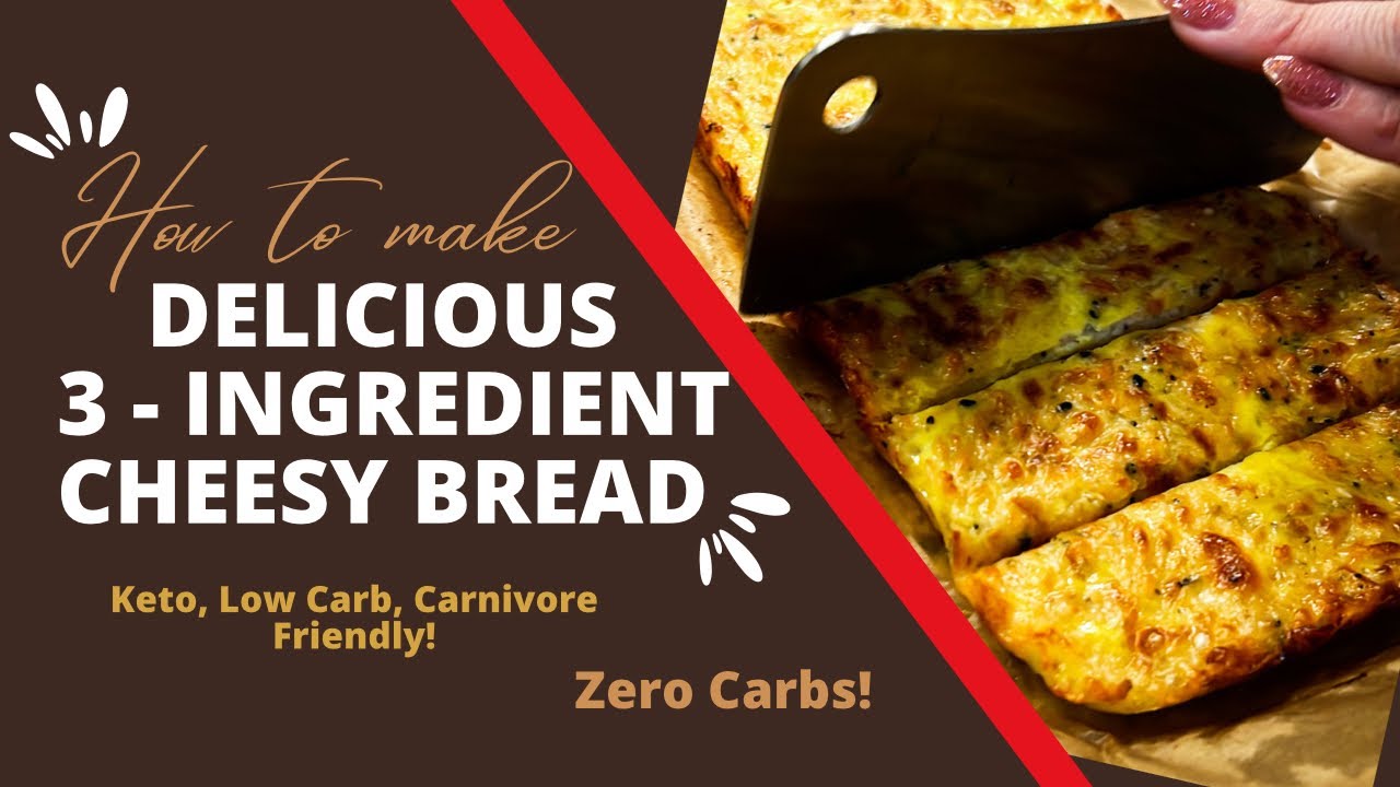 Melted Cheese Heaven: 3 Ingredient Cheesy Bread Recipe! Keto/Low Carb/Carnivore