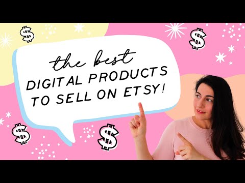 4 of the BEST digital products to sell on Etsy right now & make passive income online