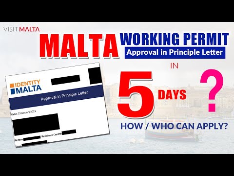 How to Apply for Malta Work Permit in 5 Days, Malta Approval In Principle Letter in 5 Days, MALTA