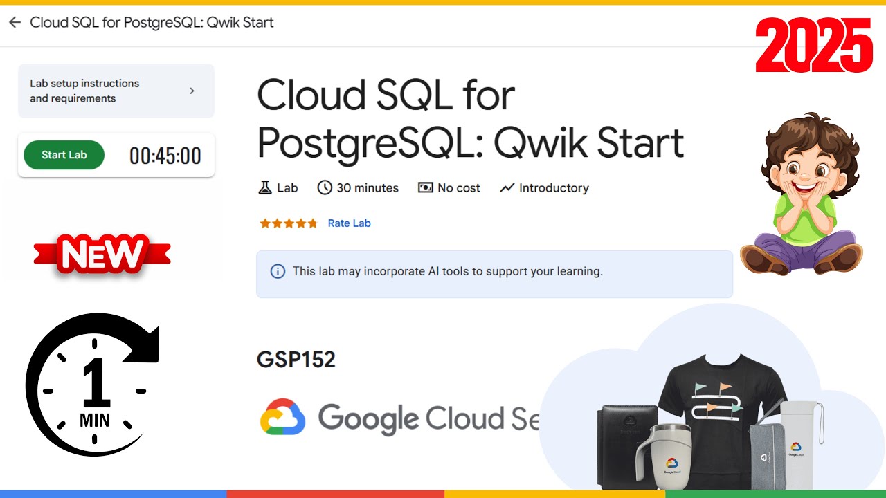Cloud SQL for PostgreSQL: Qwik Start | GSP152