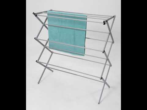 LaundX - The folding and expandable, 3-tier clothes drying rack