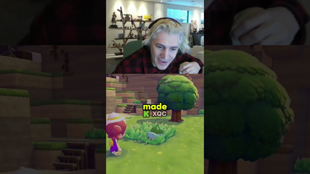 xQc can’t believe the bad textures in the $90 Pokémon Pokopia game 💀