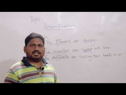 What is Personification in English in Urdu and Hind | Literary Devices| examples| Poetic devices
