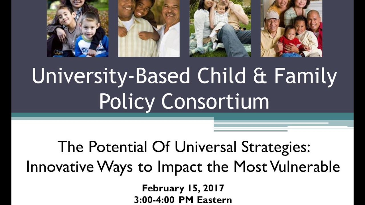 CFP Consortium Webinar: The Potential of Universal Home Visting Strategies