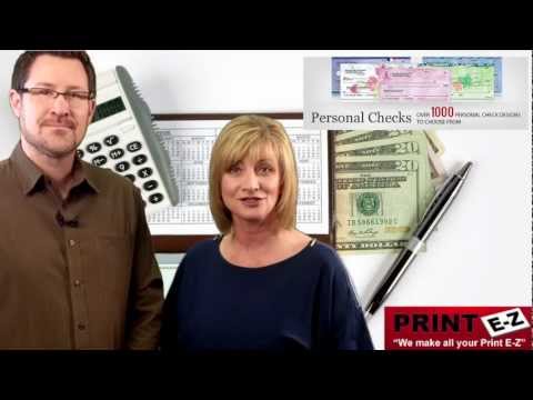 Personal Checks, Over 1000 Discount Deluxe Designer Checks To Order At Print EZ