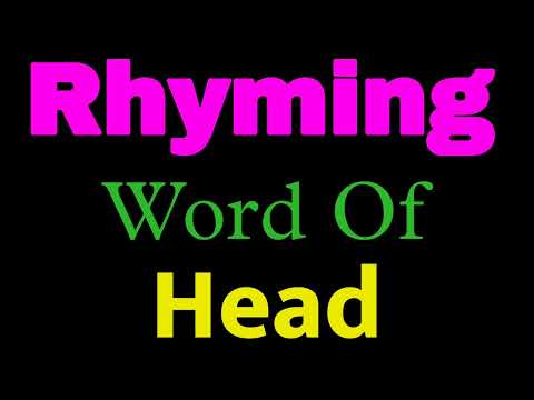 Head rhyming words | Rhyming words of Head | Head ka rhyming word | Rhyming Words