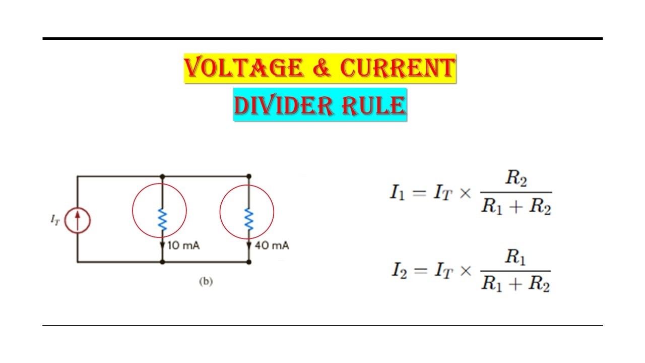 VDR & CDR Made Easy | Voltage Divider Rule and Current Divider Rule with Solved Examples